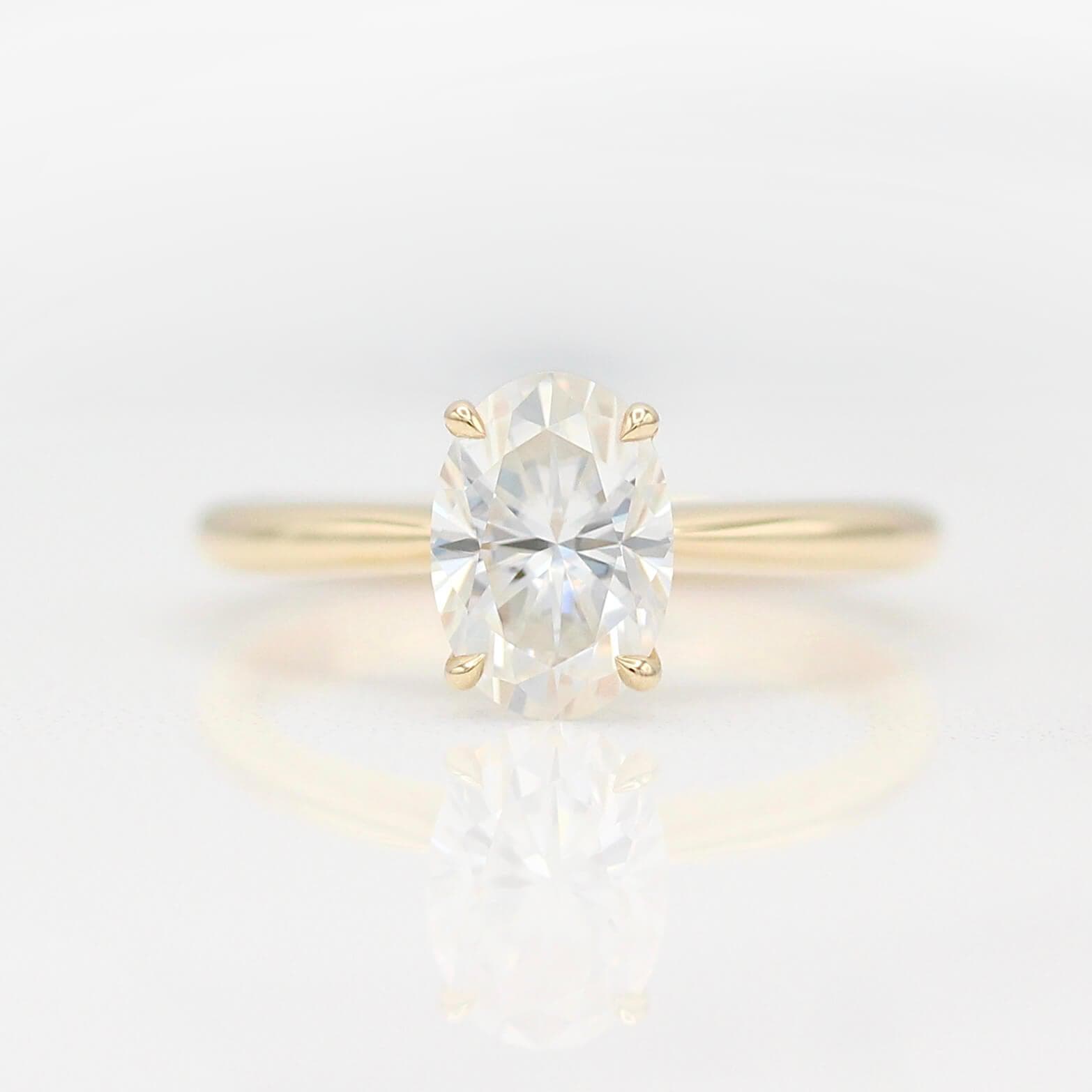 The Margot Ring | 1.5ct Oval Moissanite | Taylor Custom Rings