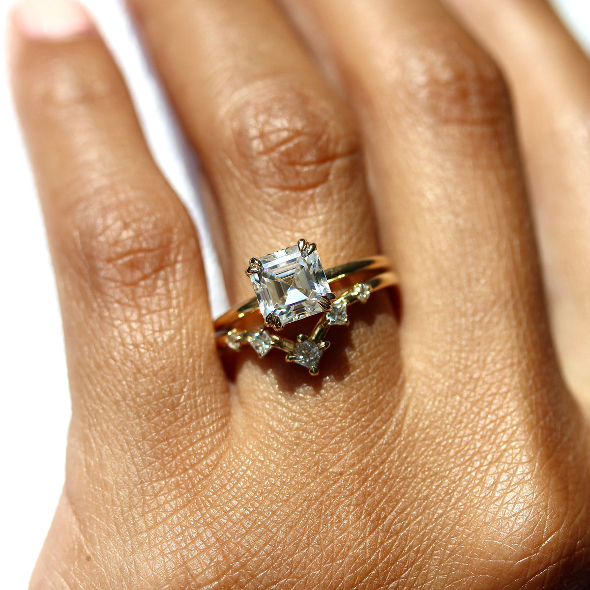 Asscher Diamond Engagement Rings | Taylor Custom Rings