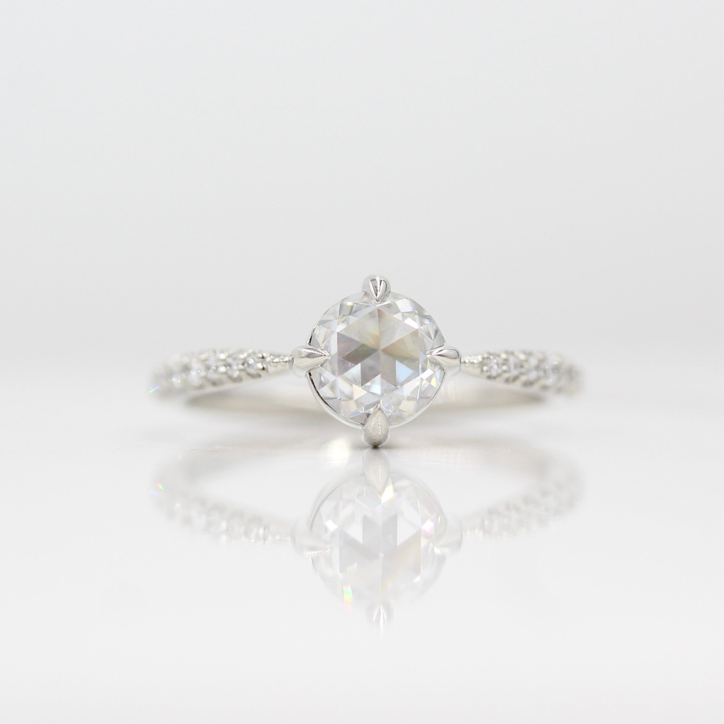 Aurora Ring Enchanted Disney Aurora Diamond Engagement Ring 14K White
