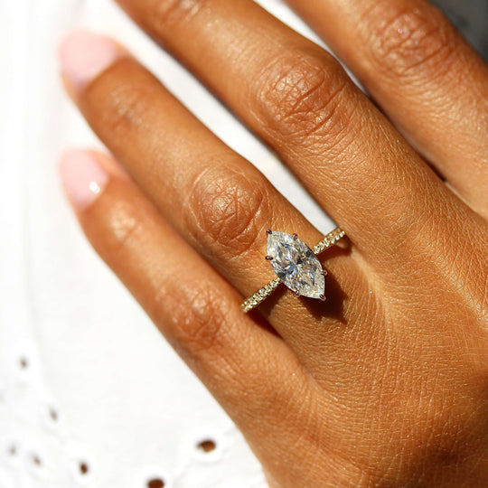 Marquise Cut Diamond Engagement Rings | Taylor Custom Rings