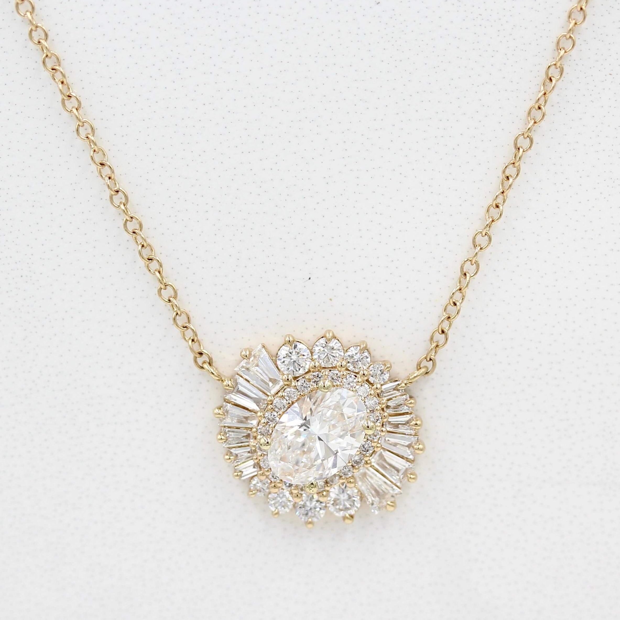 The Soleil Pendant in Yellow Gold with 1.04ct Lab-Grown Diamond ...