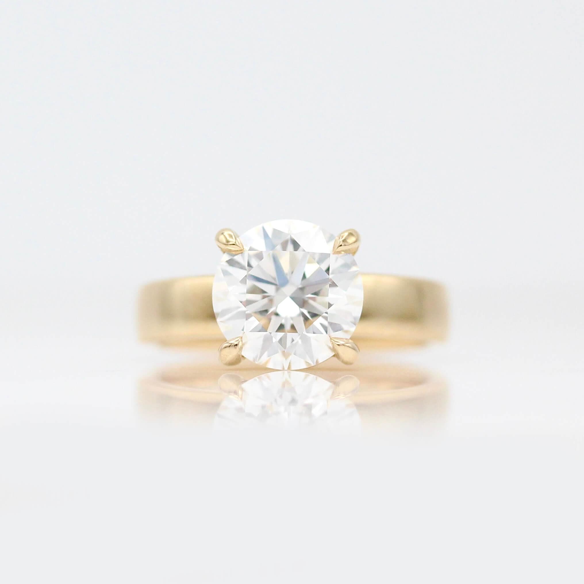 The Marilyn Ring | 3ct Round Lab-Grown Diamond | Taylor Custom Rings